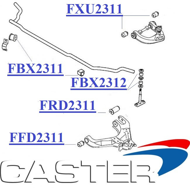 Купити Поліуретанова втулка стійки стабілізатора Mitsubishi Montero ...