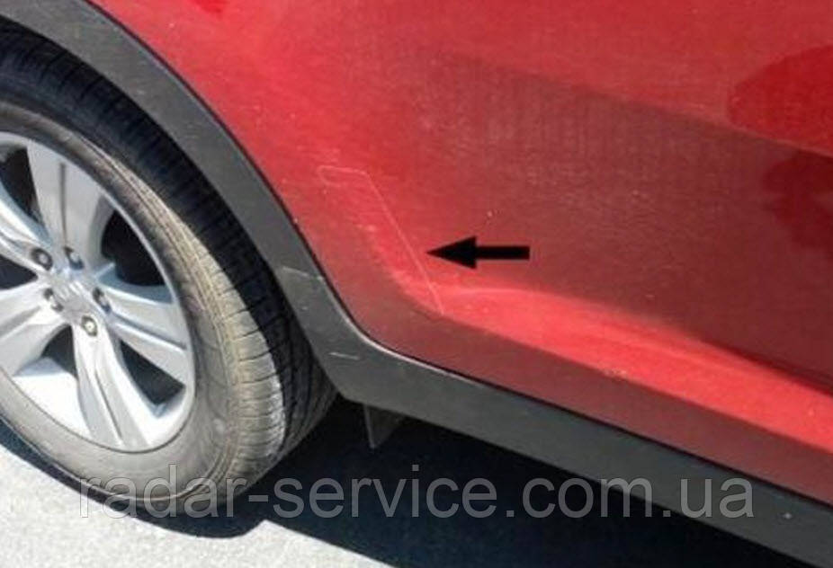 Наклейка антигравийная двери задней правой киа Спортейдж 3, KIA ...