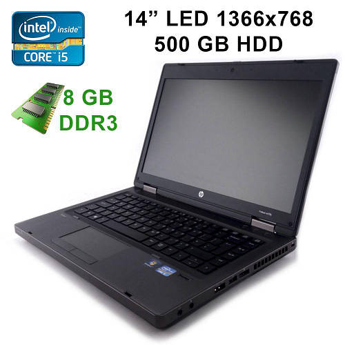 HP ProBook 6470b / 14" / Intel Core i5-3210M (2(4)ядра по 2.5GHz) / 8GB ...