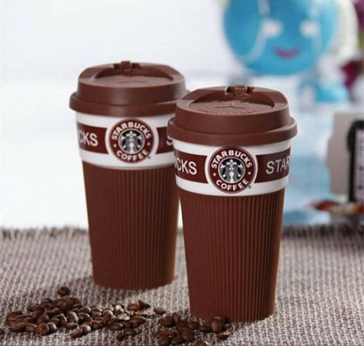 Керамічний стакан чашка Starbucks Brown для кофе керамический стакан ...