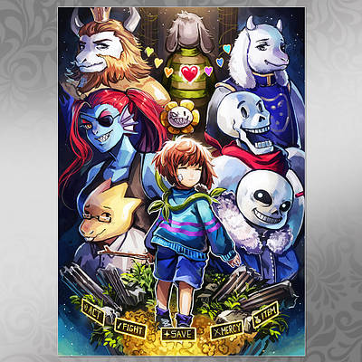 Плакат undertale | Сравнить цены и купить по акции со скидкой на Prom.ua
