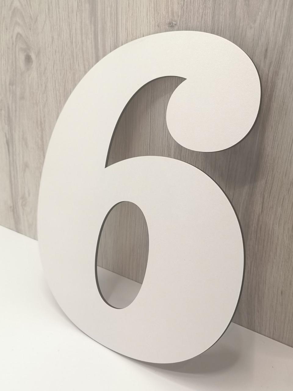 Фигурный трафарет цифра 6 для торта ДВП, высота 29 см: продажа, цена в ...