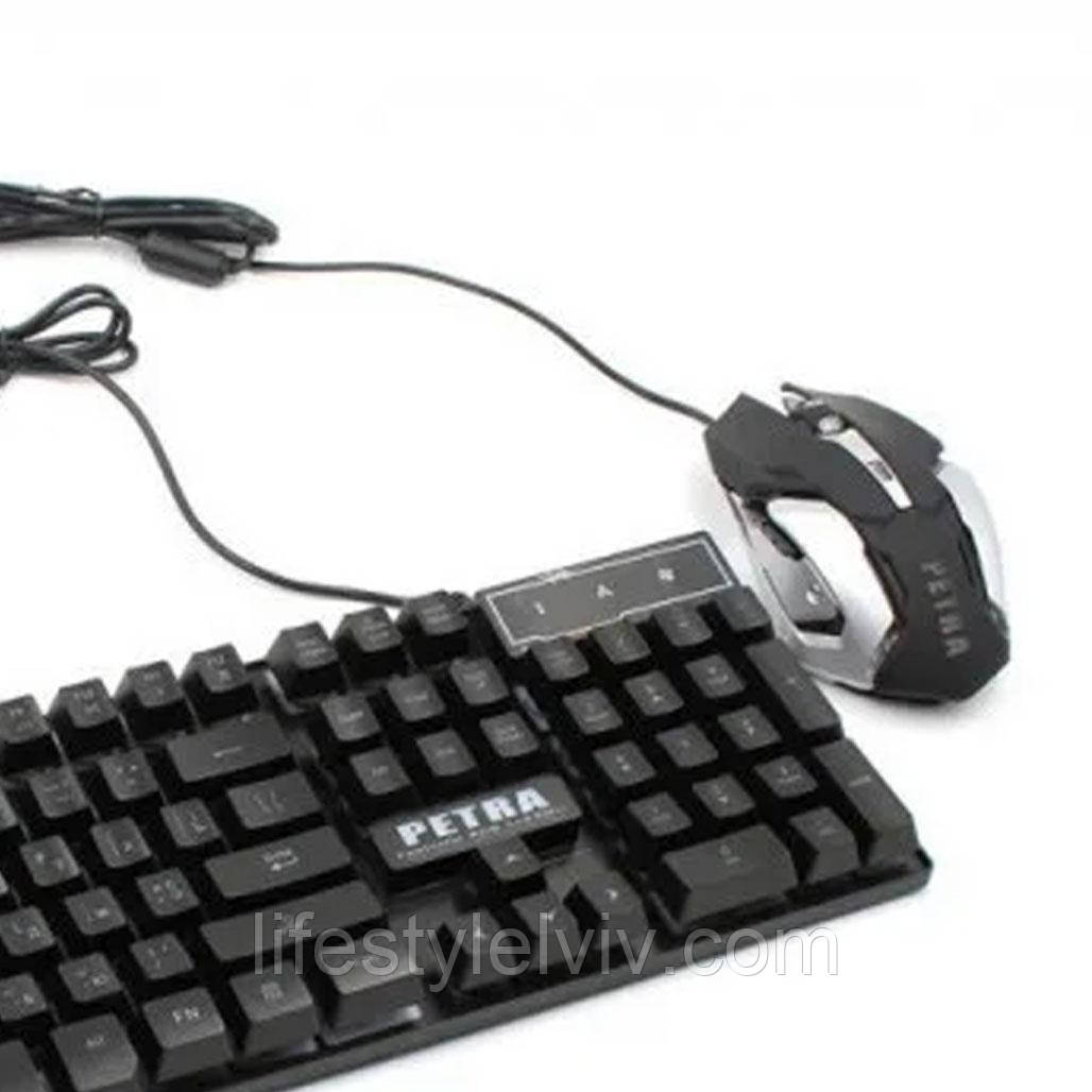 Купить Клавиатура Gaming Petra MK1 Keyboard mouse + Мышка, цена 385 грн ...