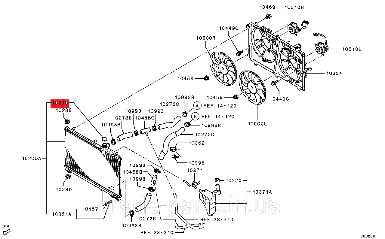 Купить Крышка радиатора Mitsubishi 1350A730 (MR481252,MR968532 ...