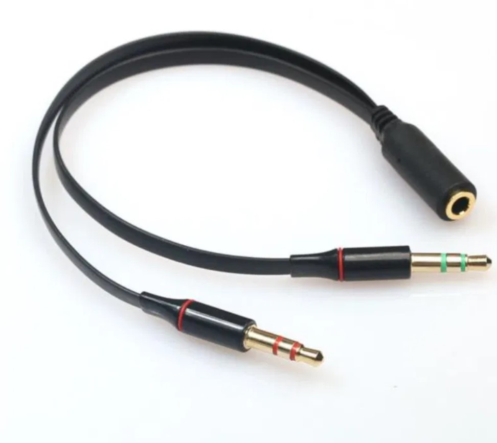 Перехідник аудіосплітер подовжувач 3.5 мм для навушників HyperX з ...