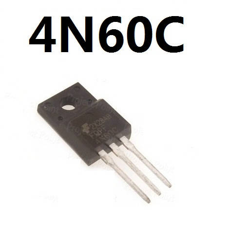 Купити Транзистор FQPF4N60C 4N60C 600В 4А MOSFET N-канал, ціна 10 грн ...