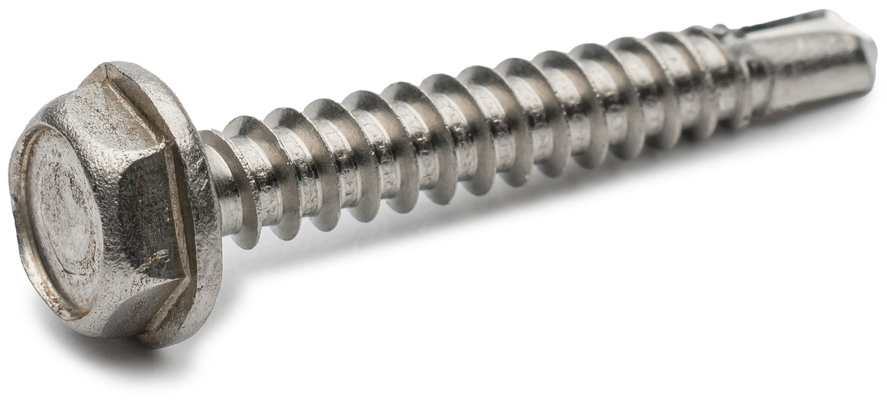 Саморез по металлу А2 5.5х50 со сверлом и шестигранной головкой DIN ...