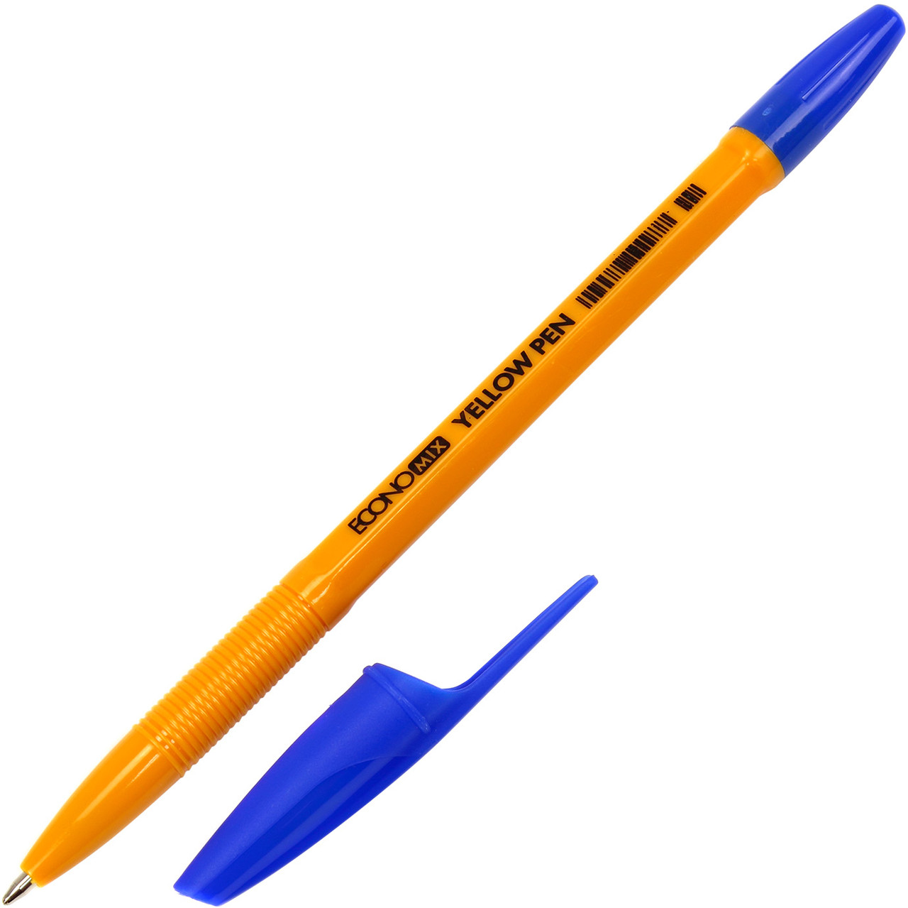 Ручка кульк. "Economix" №E10187-02 Yellow Pen 0,5мм синя,корпус жовтий ...