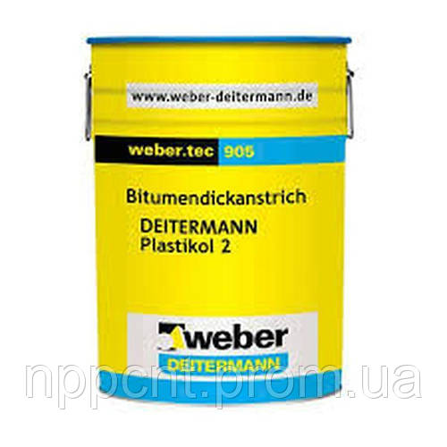 Купить Weber.tec 905 защитное покрытие для ремонта старой кровли, 33 л ...