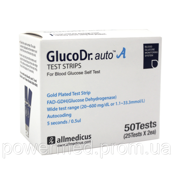 Тест-смужки Глюкодоктор GlucoDr 50шт. Термін 09.2023 — Купити Недорого ...