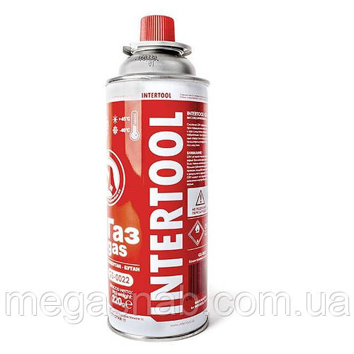Балон газовий Intertool 220г GS-0022 (ID#1241962685), ціна: 79.08 ₴, купити на Prom.ua