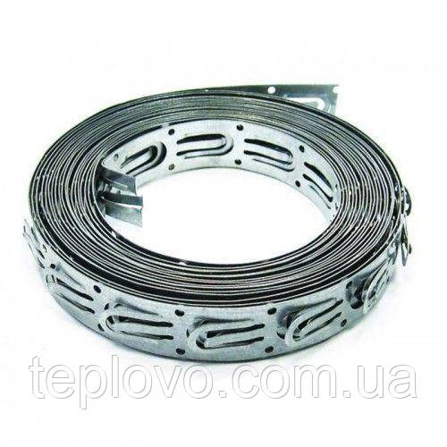 Монтажная лента для крепления кабеля, шаг 2,5 см, бухта 10 м (теплый ...