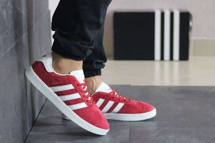 Купити Чоловічі кросівки Adidas Gazelle повсякденні червоні, ціна 1320 ...