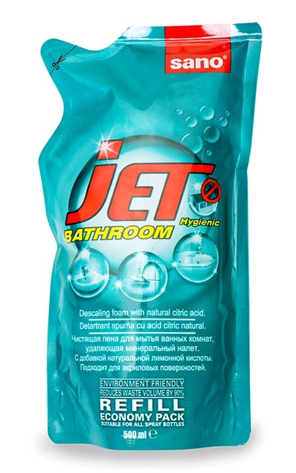 Купити Sano Jet Bathroom засіб для миття акрилових ванн змінна упаковка ...