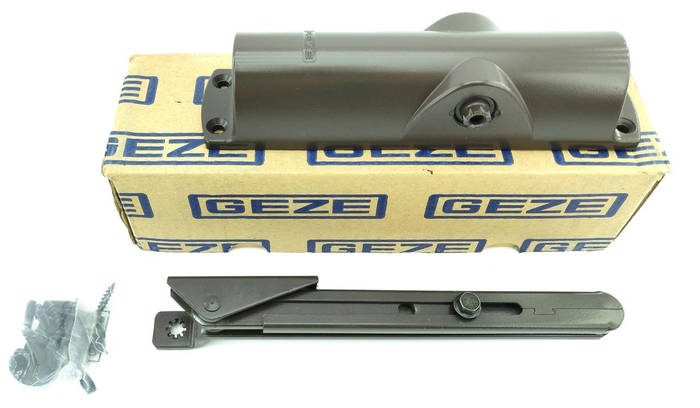 Доводчик Geze TS1000 до 80кг коричневый (Германия), цена: 2081 ...