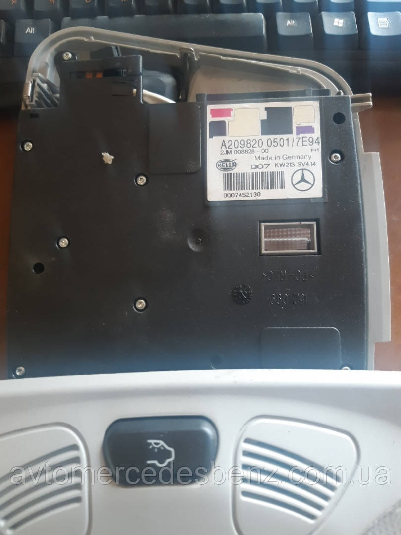 Освітлення салону Mercedes CLK W209 плафон салону ,A2098200501 (ID ...