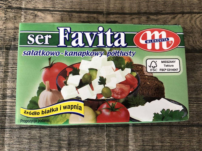 Сир Фета Favita Mlekovita 16% жирності, 270 р. (Польща), ціна 34.70 грн ...