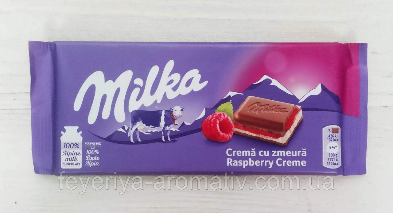Шоколад Milka Raspberry Creme 100г (Швейцария): продажа, цена в Луцке ...