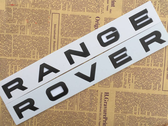 Купить Эмблема надпись Range Rover черный матовый, цена 580 ₴ — Prom.ua ...