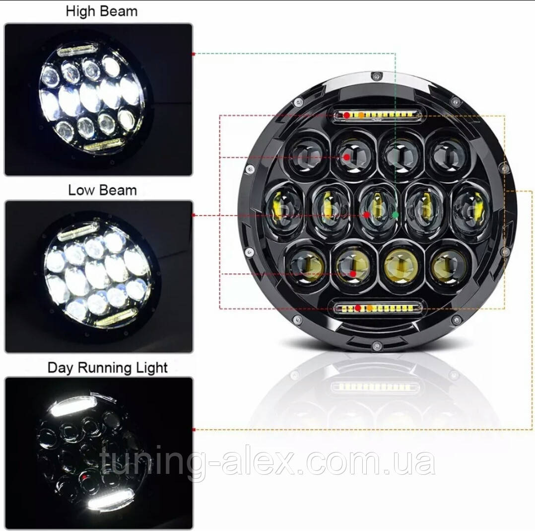 ФАРА СВЕТОДИОДНАЯ НИВА 2121/21213 / ВАЗ 2101/2102 / ГАЗ 24 / УАЗ 469 ...