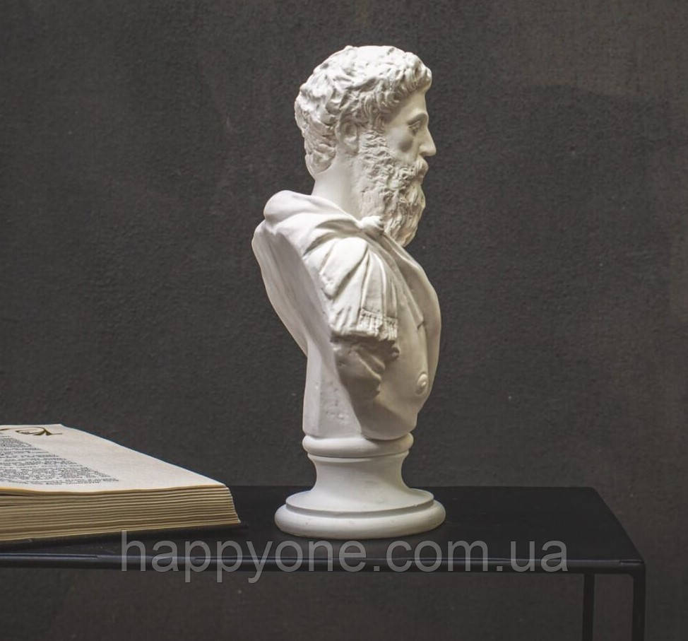 Гипсовый бюст Марка Аврелия (белый), цена 1800 грн — Prom.ua (ID ...