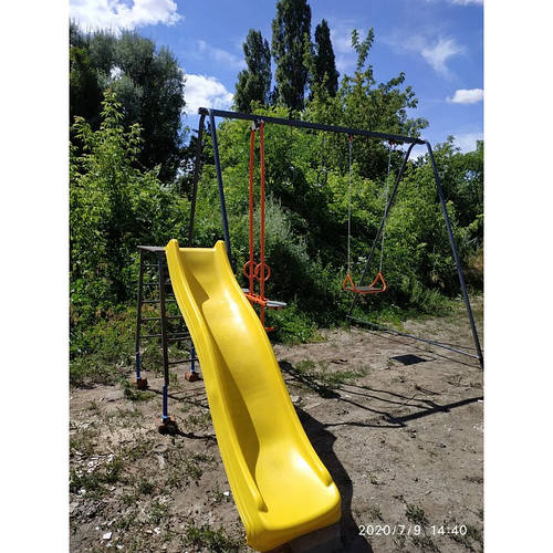 Комплекс детский уличный с качелями и горкой на дачу (ID#1246451062 ...