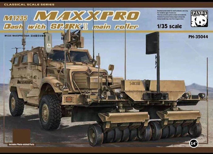 M1235 MAXXPRO Dash с шахтным катком SPARK II. 1/35 PANDA HOBBY PH-35044 ...