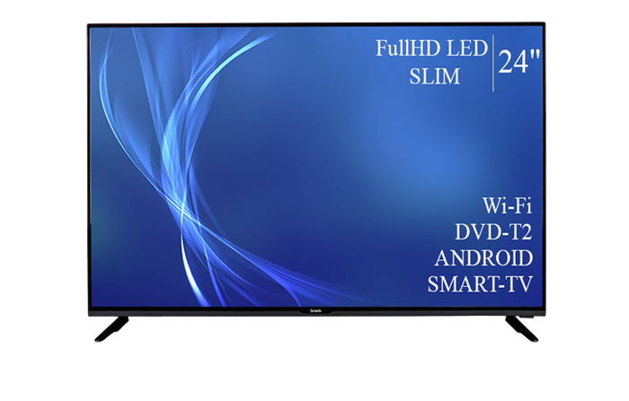 Купить Современный телевизор Bravis 24" Smart-TV/Full HD/DVB-T2/USB, цена 4687 ₴ — Prom.ua (ID ...