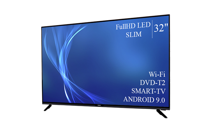 Купить Современный телевизор Bravis 32" Smart-TV/Full HD/DVB-T2/USB Android 9.0 + ПОДАРОК, цена ...