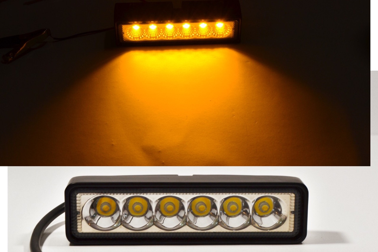 Светодиодная LED фара 30Вт (светодиоды 5w x6шт) (Жовте світло): продажа ...