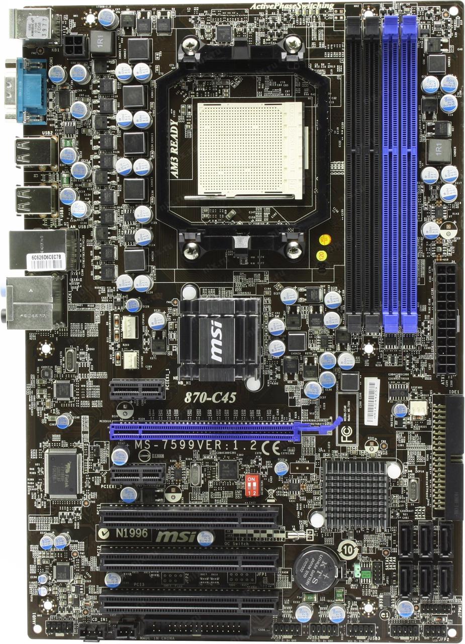 Купить ТОПОВАЯ Плата под AMD SAM3 на DDR3 ! MSI 870-C45 125W READY ...