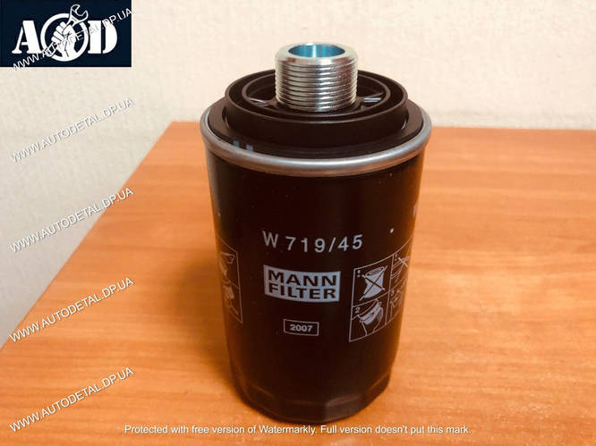 Фильтр масляный Шкода Октавия А5 1.8 TSI 2004-->2012 Mann (Германия) W ...