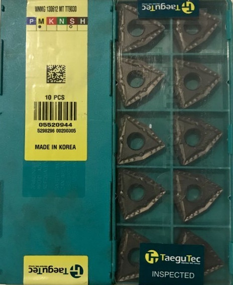 WNMG 130612-MT TT9030 Taegutec Original пластина сменная твердосплавная ...