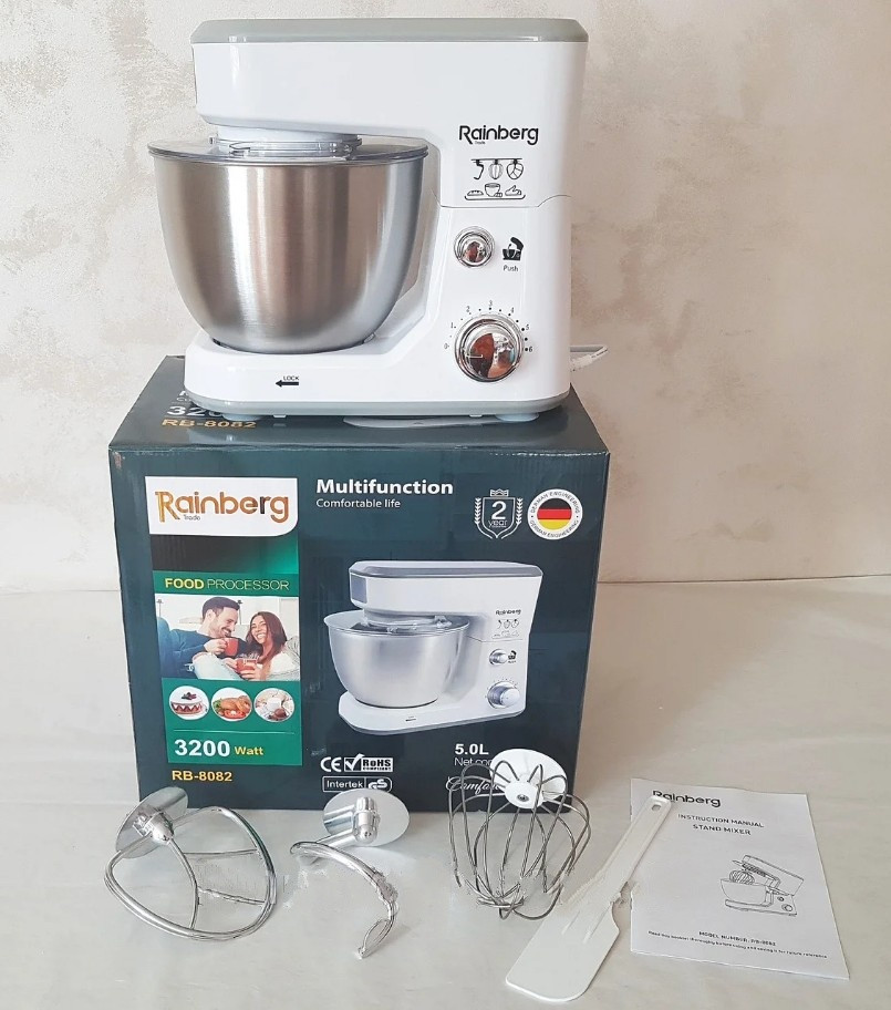Кухонный комбайн Rainberg RB 8082 Тестомес белый: продажа, цена в Одессе. Кухонные комбайны и ...