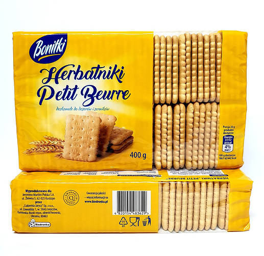 Печиво Bonitki Herbatniki Petit Beurre, 400 г (ID#1255742791), цена: 41 ...