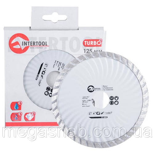 Диск алмазный Intertool турбоволна 125*7*22.23мм 16-18% CT-2002, цена 71.10 грн — Prom.ua (ID ...