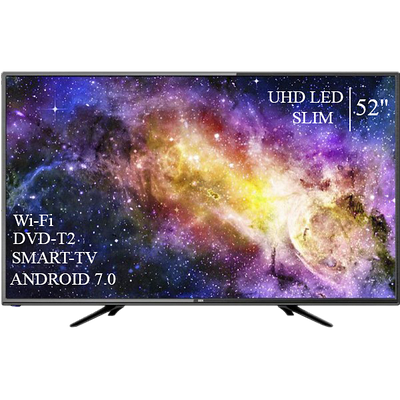 Сучасний Телевізор Dex 52"Smart-TV ULTRA HD T2 USB Гарантія 1 РІК, ціна ...