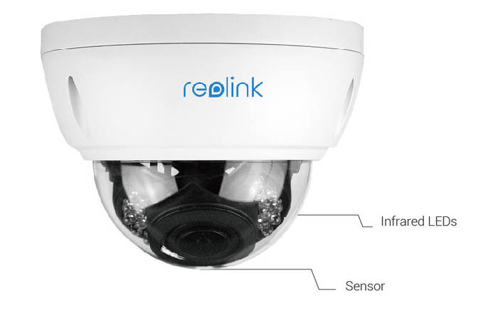 Reolink RLC-422-5MP Купольная IP Камера 2K 5MP POE Micro SD 4X ...