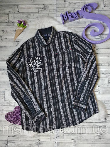 Рубашка Olyo Nero мужская черная размер XXL-3XL 52-54 (ID#533133618 ...