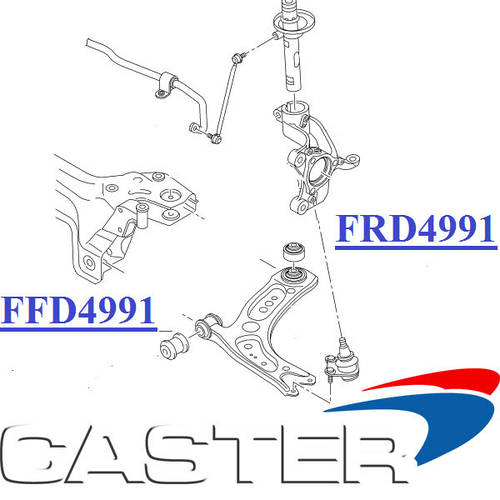 Купить Полиуретановый сайлентблок переднего рычага передний Skoda ...