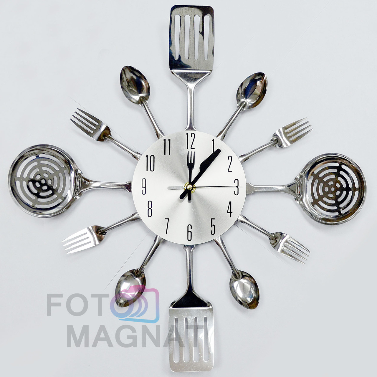 Настенные Часы на Кухню Ложки-вилки "Fork" — Впечатляющее Украшение для ...