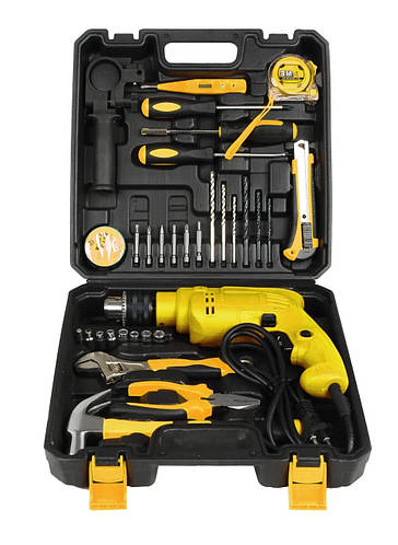 Дриль ударна з набором інструментів VORSKLA ПМЗ 750-30S, 750 Вт, 2800 ...