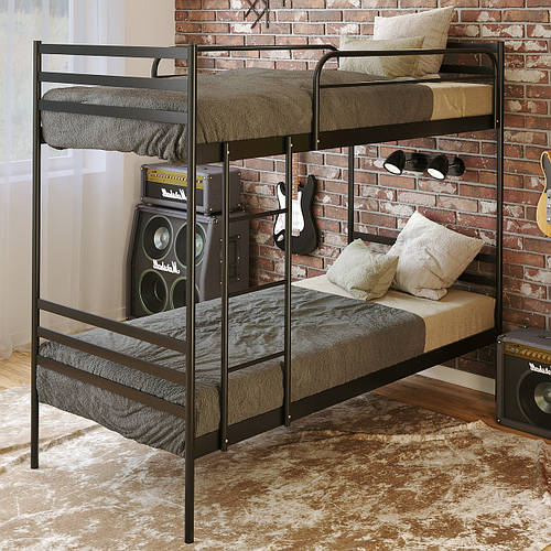 Ліжко двоярусне "OPTIMA DUO" 90х200 см. 2 перила, Метал, ціна 7390 грн ...