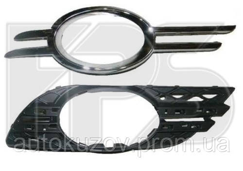 Купить Решетка бампера Mercedes E-Class W211 06-09, + хром, правая (FPS ...