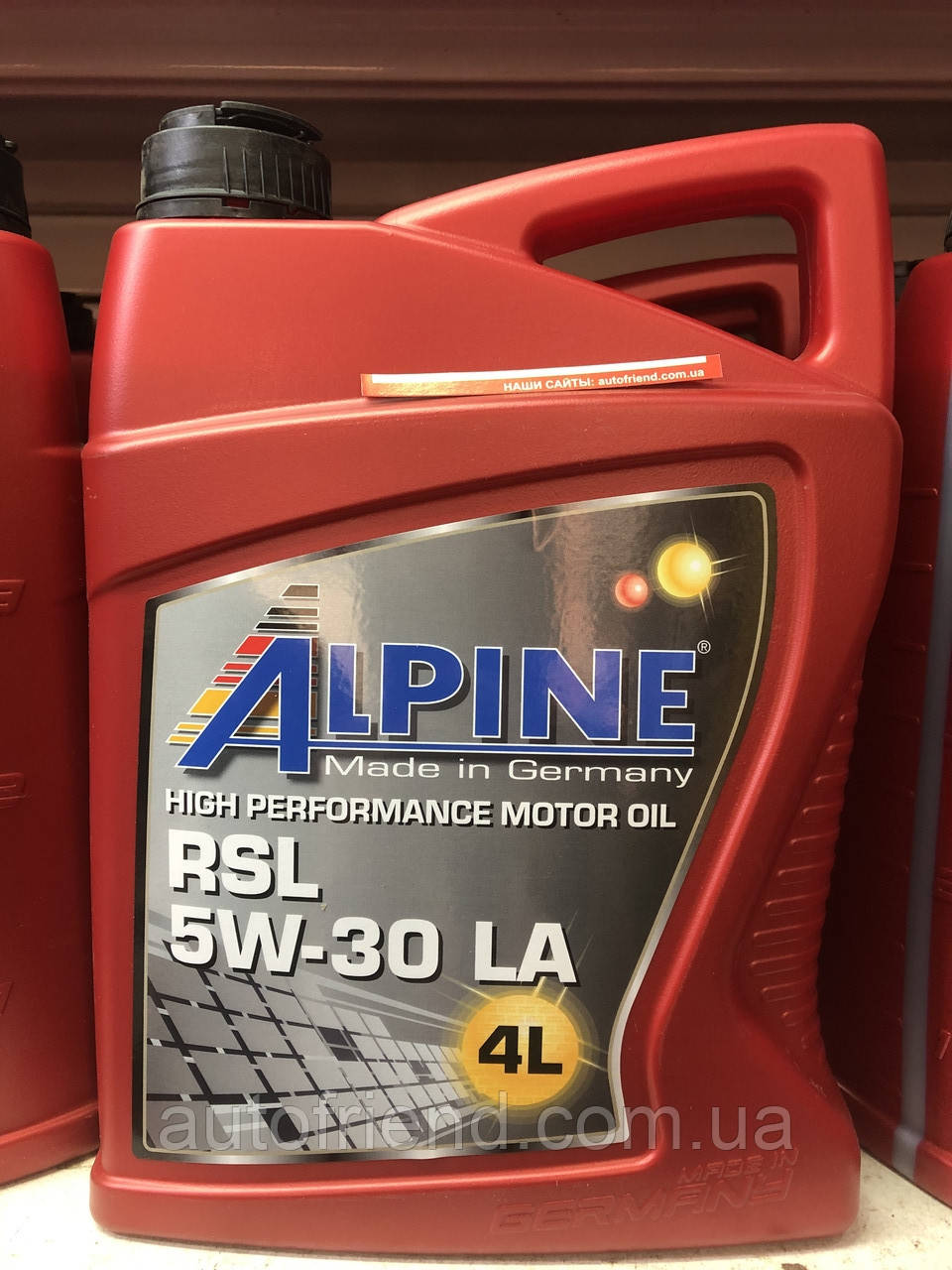 ALPINE 5W-30 RSL LA API SN/CF (C3) MB-229.31/229.51/229.52 BMW LL-04 4л ...