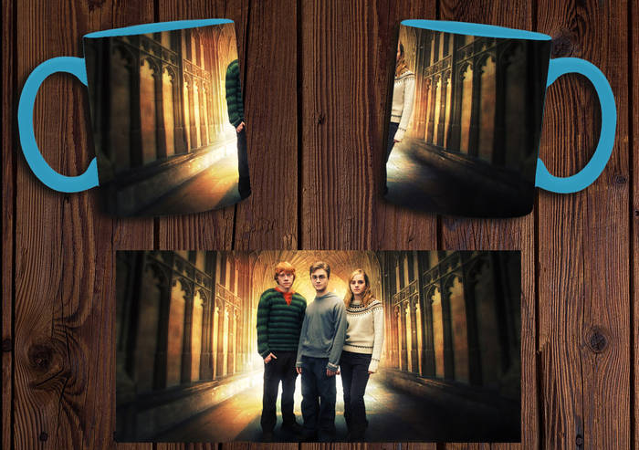 Купить Чашка Гарри Поттер Кружка Harry Potter №6 Голубой цена 175