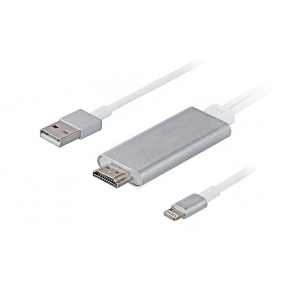 Кабель Lightning Digital AV HDTV Cable OT-7522C (1.8м), цена 499 грн ...