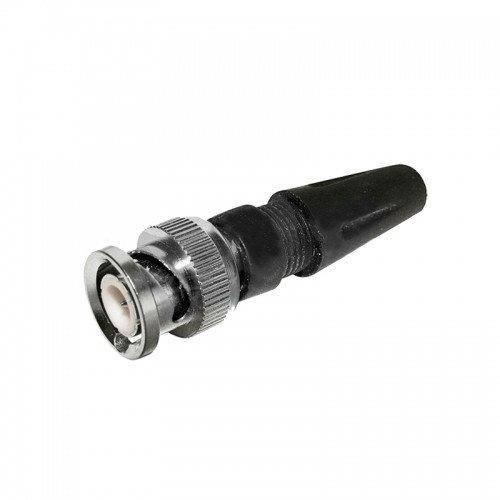 Роз'єм BNC-P прямий із пластиковим ковпачком під гвинт (ID#1261803428 ...