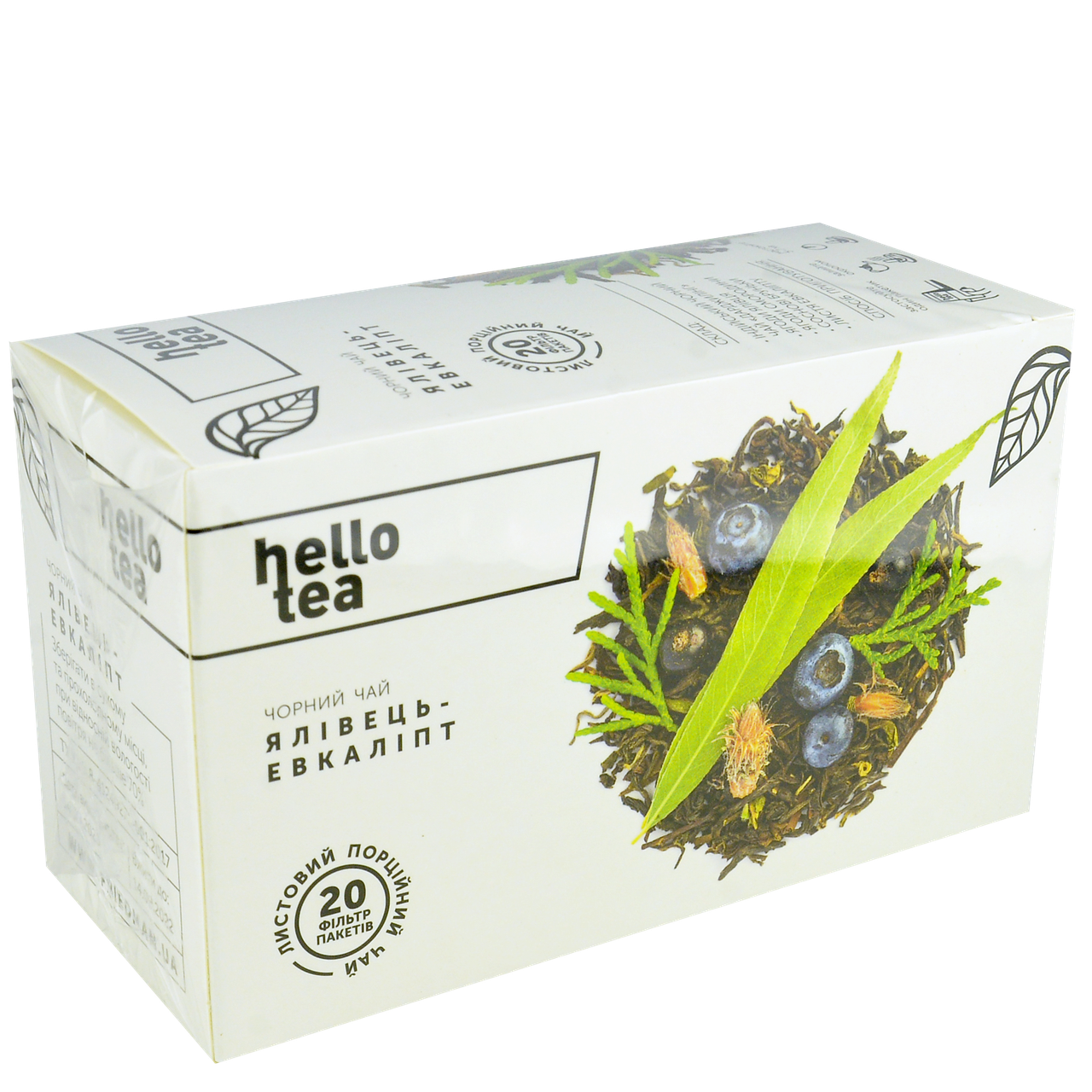 Чай Hello tea Можжевельник - Эвкалипт 1ящ/20шт — купить в интернет ...