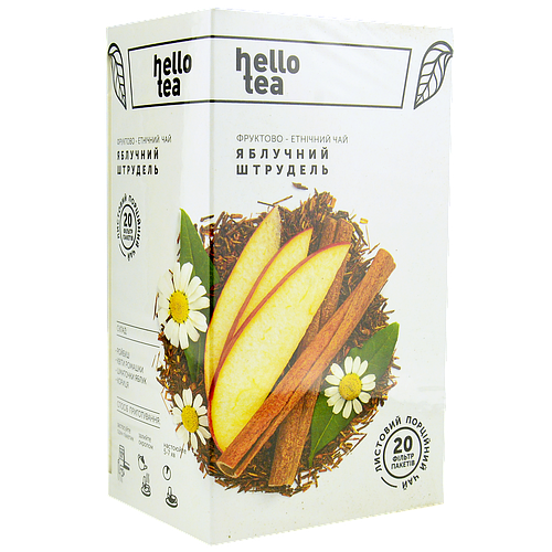 Чай пакетированный Hello tea Apple strudel (Яблочный штрудель) уп/20шт ...